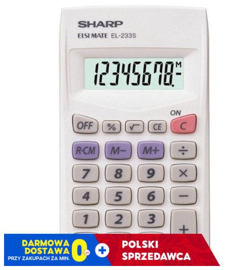 Kalkulator Sharp El-233S za 2,99 zł w Shopee